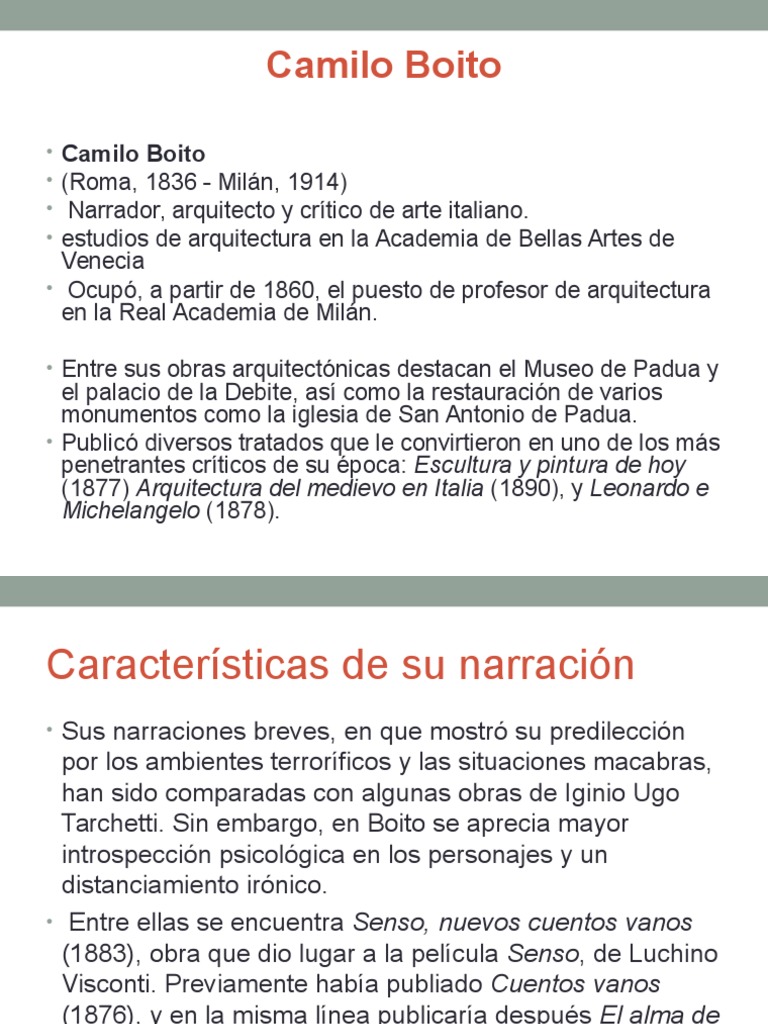 Camilo Boito | PDF | Estética | Educación avanzada