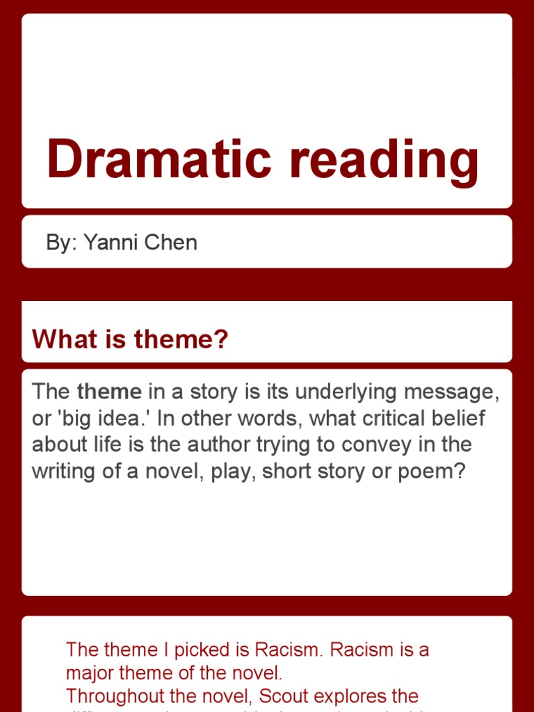 Dramatic Reading | PDF