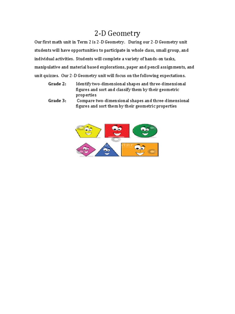 2-D Geometry Learning Activities | PDF | Teaching Methods & Materials