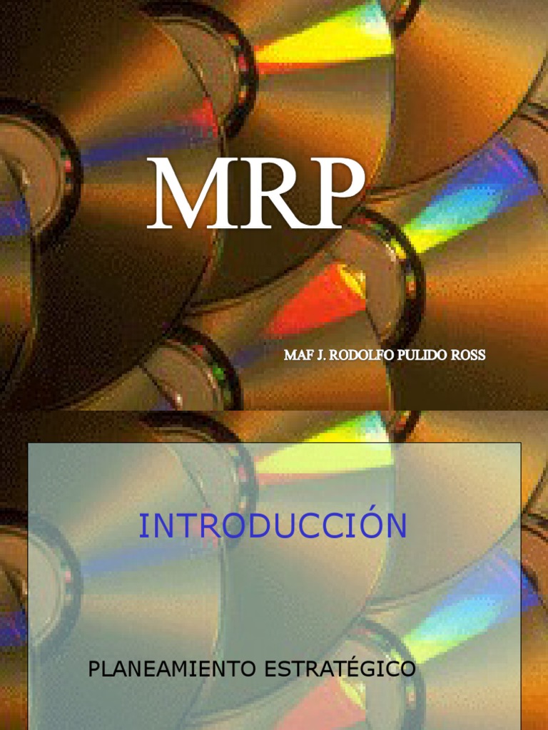 MRP | PDF | Inventario | Planificación