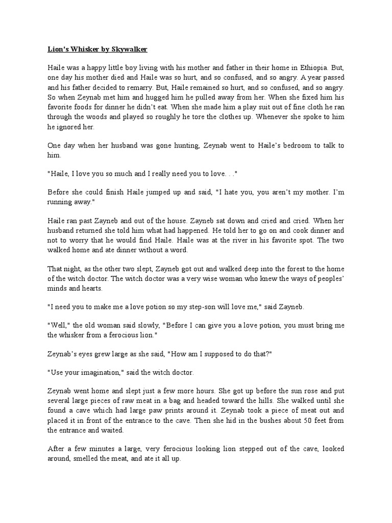 Lion's Whisker by Skywalker | PDF