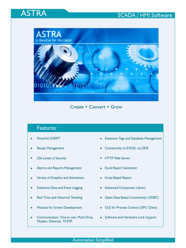 ASTRA Datasheet | Download Free PDF | Scada | Computer Architecture