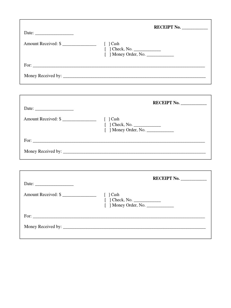 Bus Cash Receipt | PDF