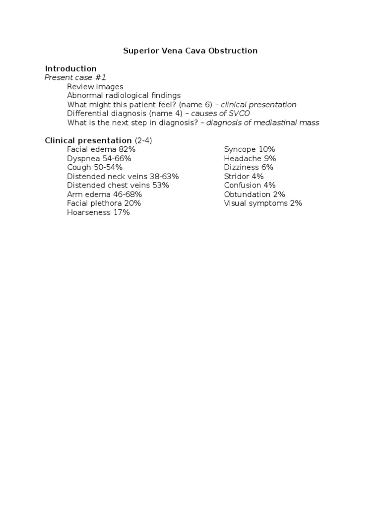 SVCO Lecture Notes | PDF | Non Small Cell Lung Carcinoma | Lung Cancer
