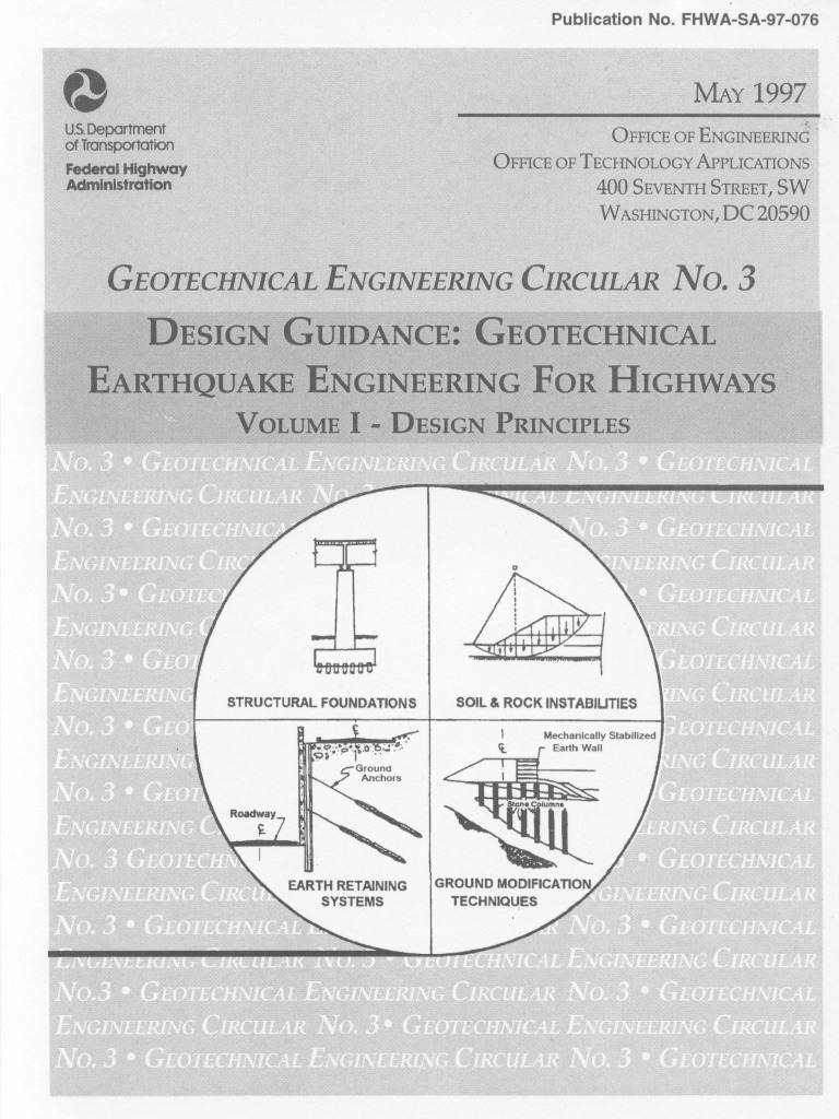 Geotechnical Earthquake Eng For Hihgways - Fhwa | PDF