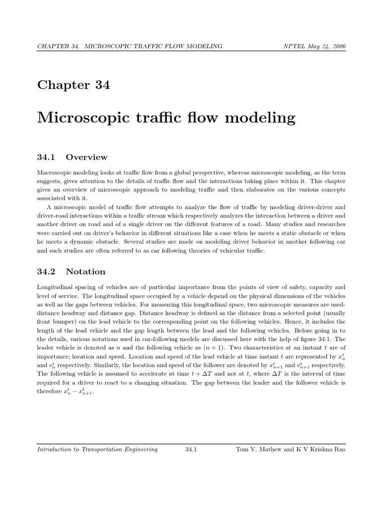 Modeling Driver Behavior: An Overview of Microscopic Traffic Flow ...