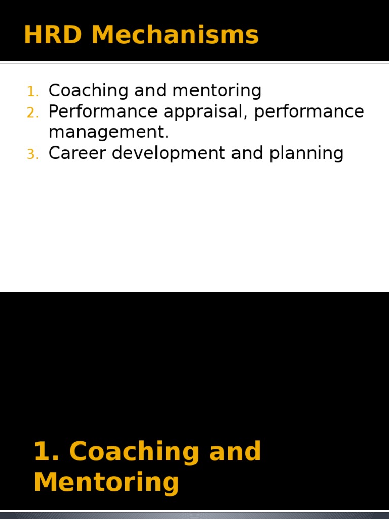 Chapter 6 HRD Instruments | PDF | Mentorship | Performance Appraisal