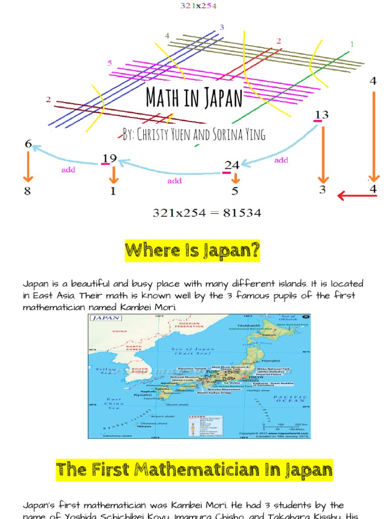 Math in Japan by - Christy and Sorina | PDF | Multiplication | Japan