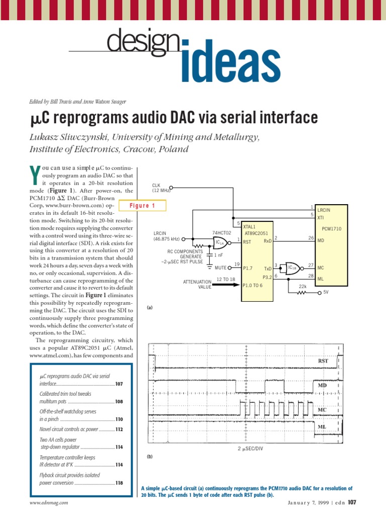 EDN Design Ideas 1999 | PDF | Amplifier | Computer Engineering