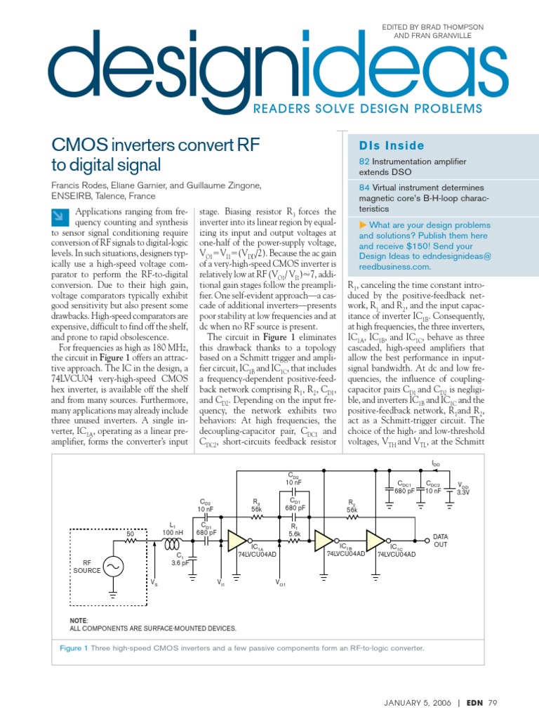 EDN Design Ideas 2006 | PDF | Amplifier | Detector (Radio)
