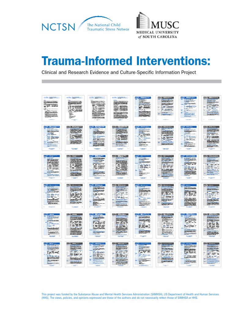 Trauma-Informed Interventions:: Clinical and Research Evidence and ...