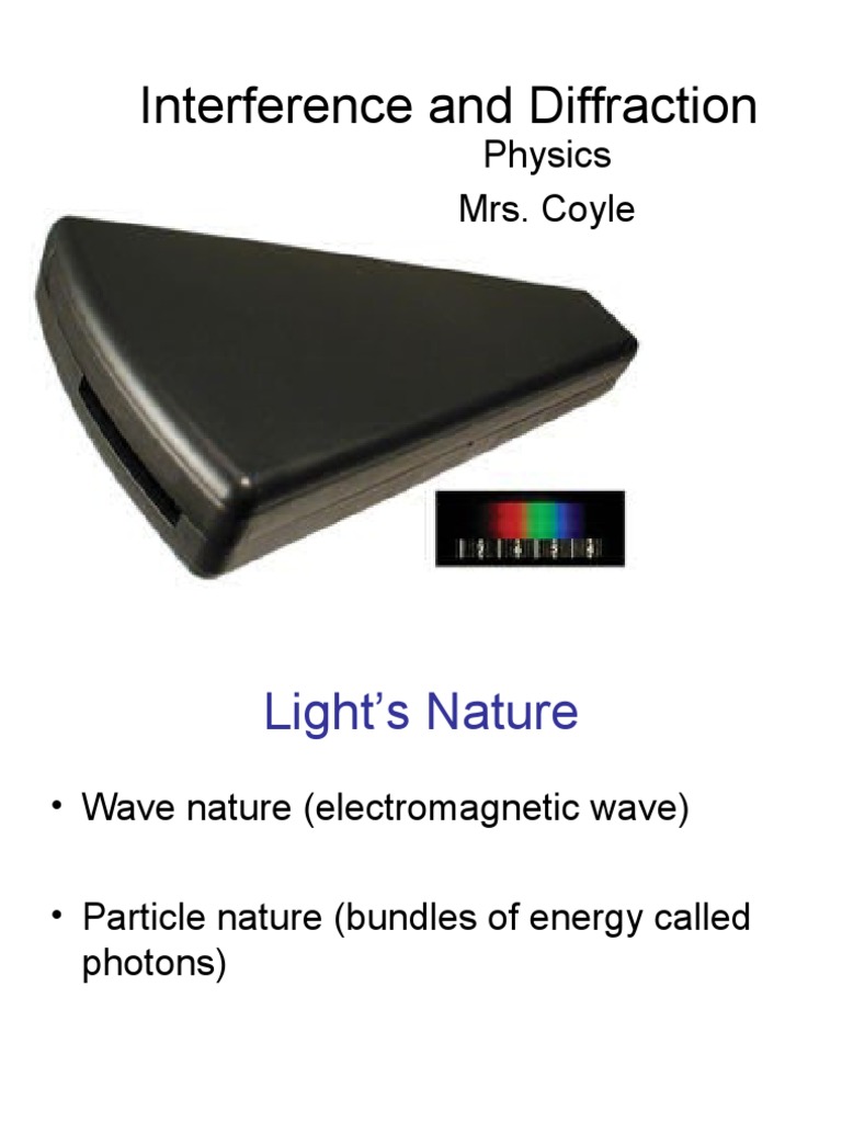 Interference and Diffraction: Physics Mrs. Coyle | PDF | Diffraction ...