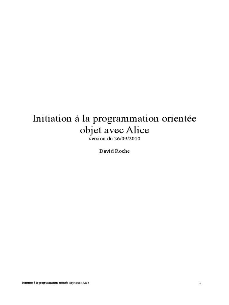 Programmation Oriente Objet | PDF | Programmation informatique ...