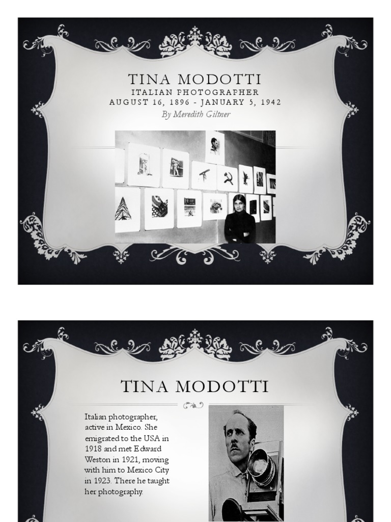 Tina Modotti: by Meredith Giltner | PDF | Art Media