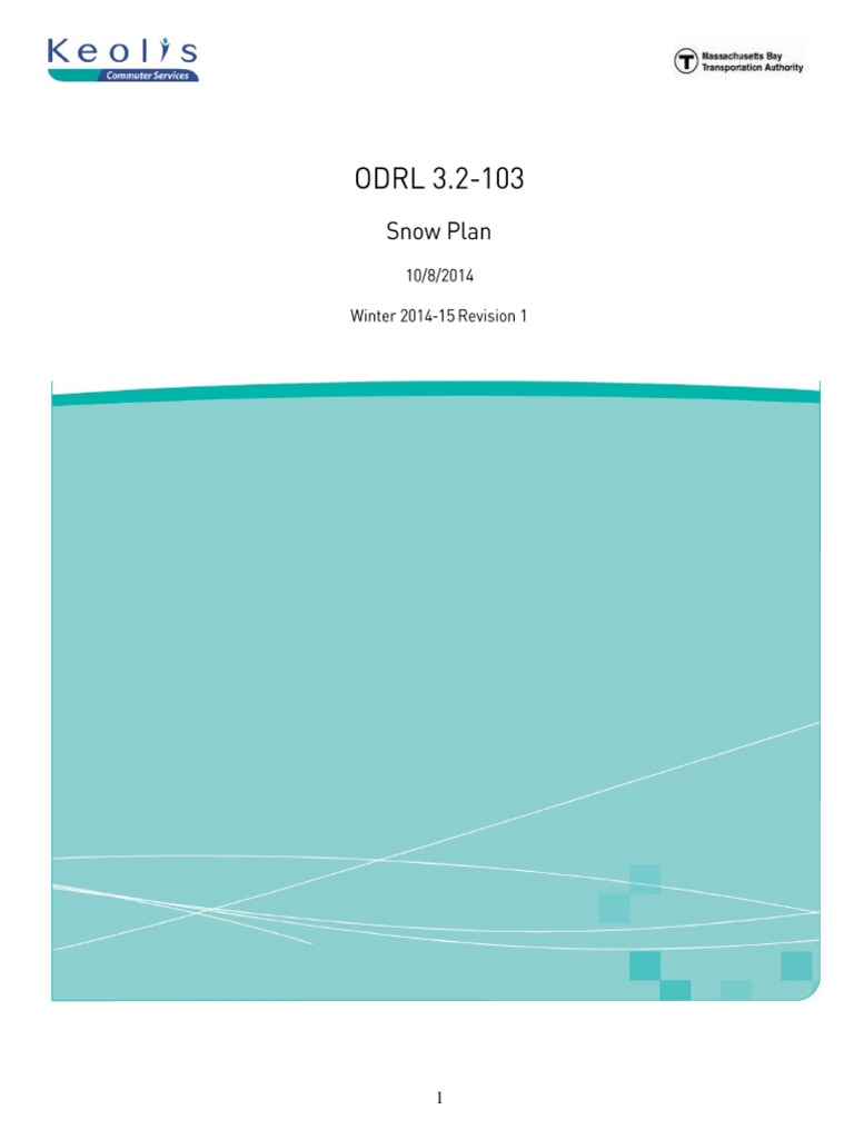 Keolis Snow Removal Plan | PDF | Concrete | Corrosion