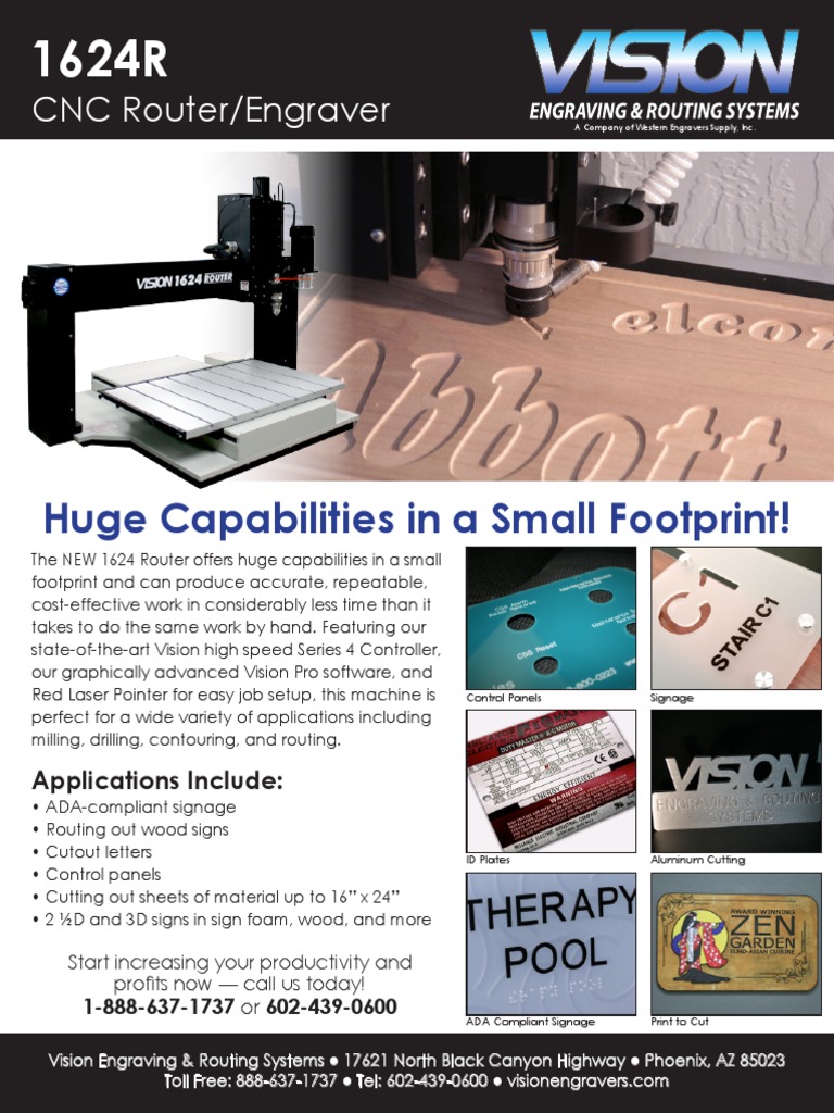 Vision 2550 CNC Router Overview | PDF | Business | Technology & Engineering