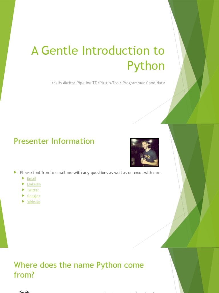 A Gentle Introduction To Python Pdf Parameter Computer Programming 9717