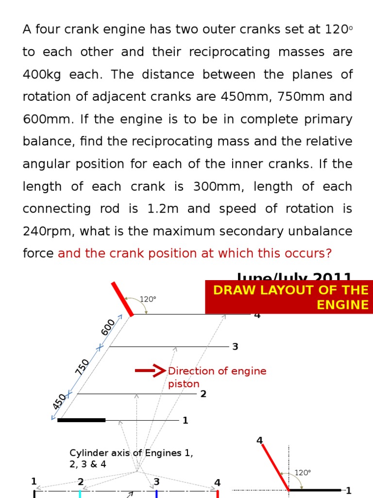 Reciprocating Balancing Example Pdf Engines Machines