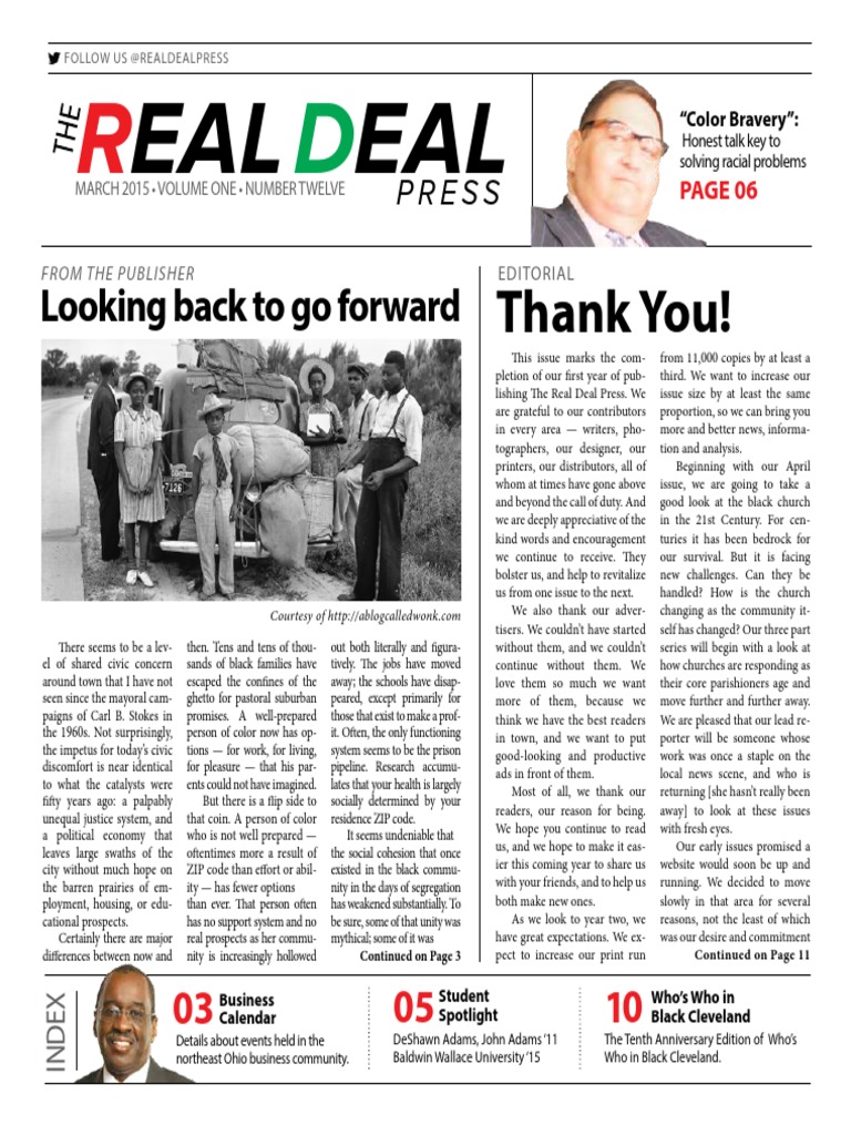 The Real Deal Press - Vol 1 # 12 - March 2015 | Download Free PDF ...