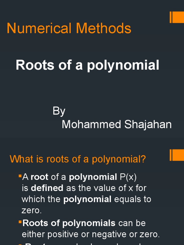 Numerical Methods m3 | PDF | Zero Of A Function | Polynomial