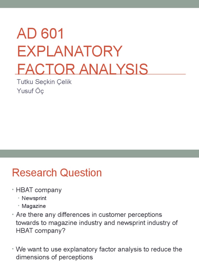 1 Exploratory Factor Analysis | PDF