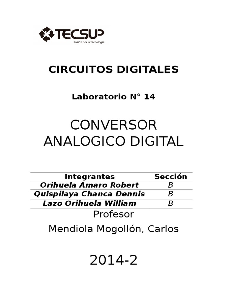 Circuitos Digitales 14 | PDF | Señal analoga | Ingeniería Informática