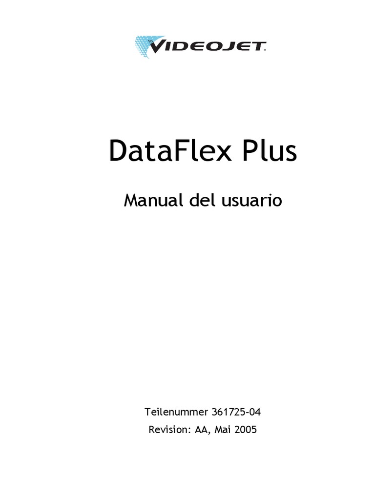 DataFlex Plus Operator Manual - 361725-04 Spanish | PDF | Impresora (Computación) | Teclado