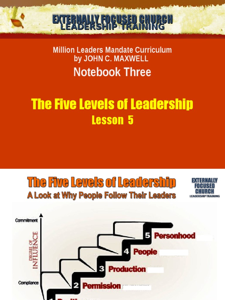 Lesson 5 - The Five Levels of Leadership | PDF | Leadership | Religion ...