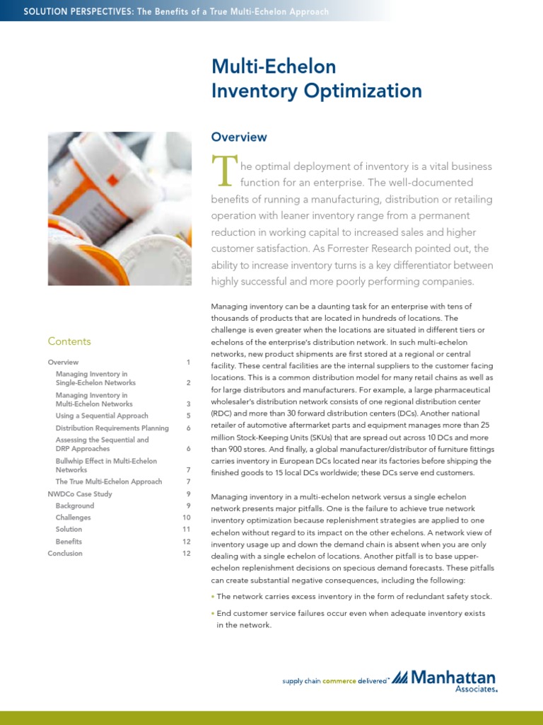 Multiechelon Inventory Optimization White Paper en Us | PDF | Inventory ...
