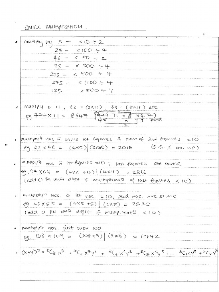 Quantitative GMAT Math Shortcuts | PDF