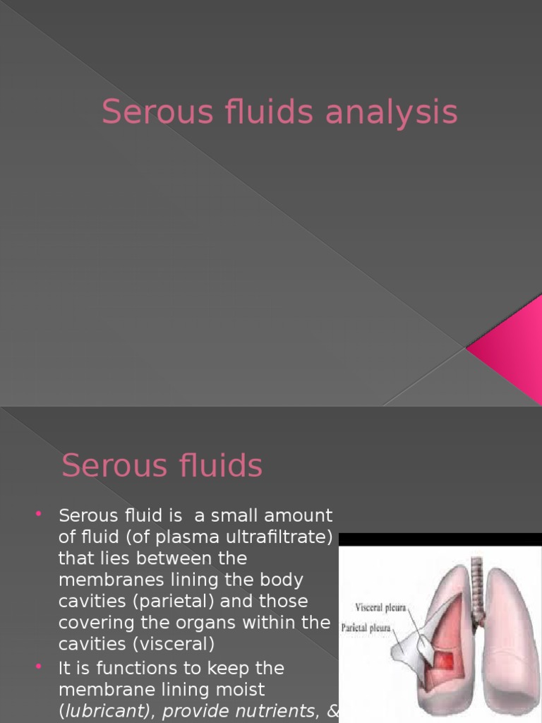 Serous Fluids Analysis | Download Free PDF | Capillary | Anatomy