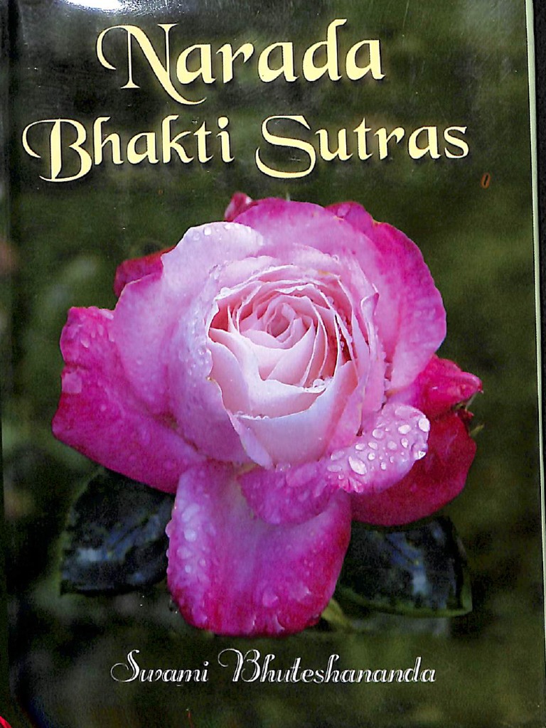 Narada Bhakti Sutras Swami Bhuteshananda | PDF | Indian Religious Texts ...