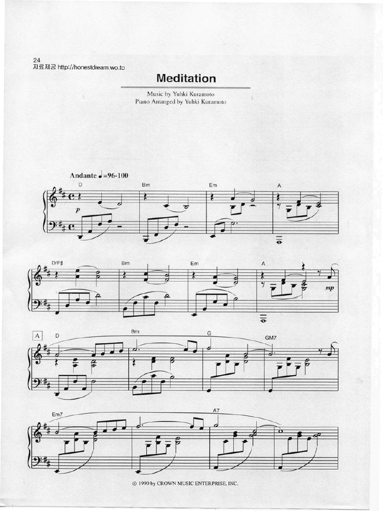 Meditation 2 Yuhki Kuramoto | PDF