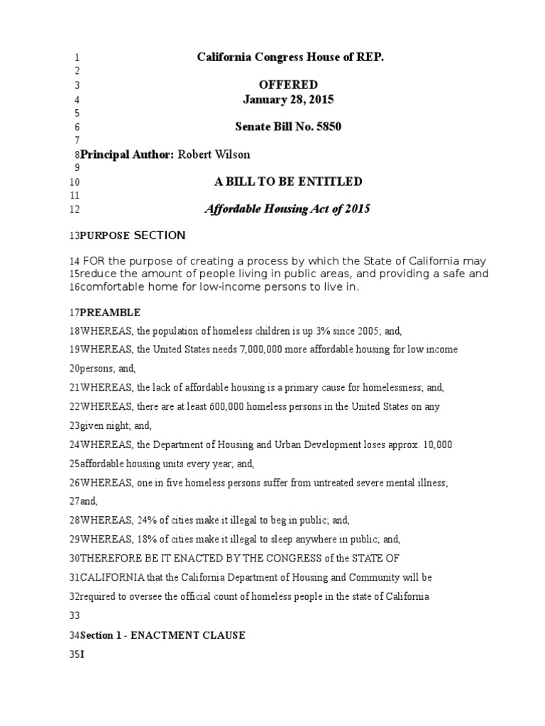 Congress Bill Example