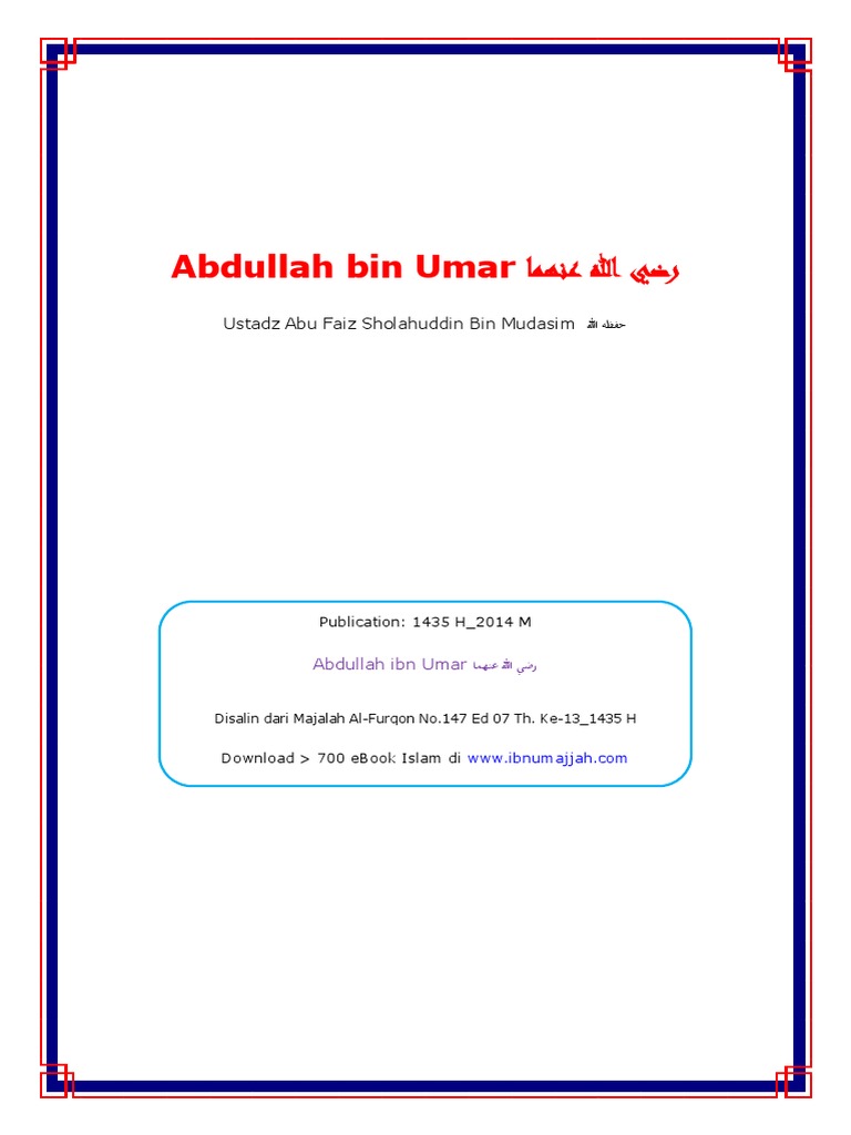 Kisah Abdullah bin Umar | PDF