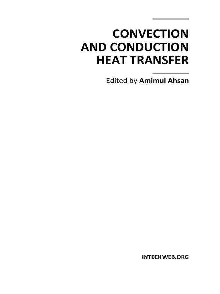 Convection and Conduction Heat Transfer | PDF | Heat Transfer | Thermal Conduction