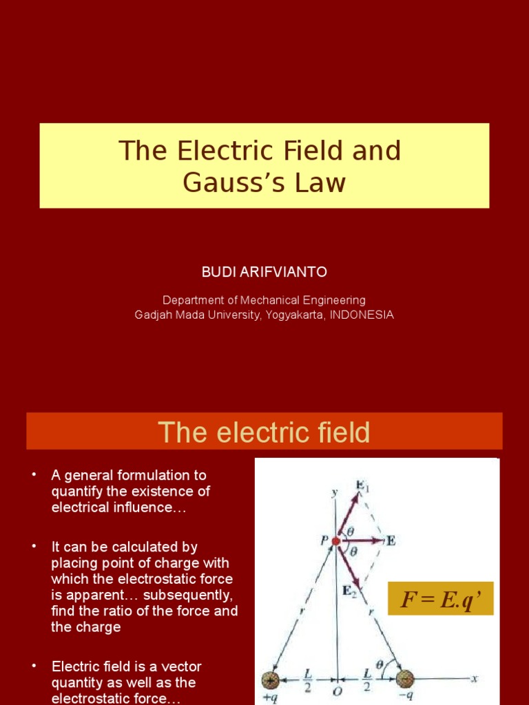 Chapter 2. Electric Field and Gauss's Law | PDF | Electric Field | Flux