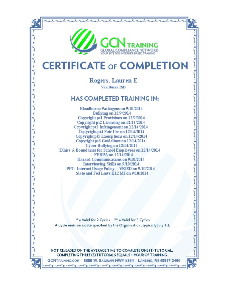 Module Certificate (Final) | PDF