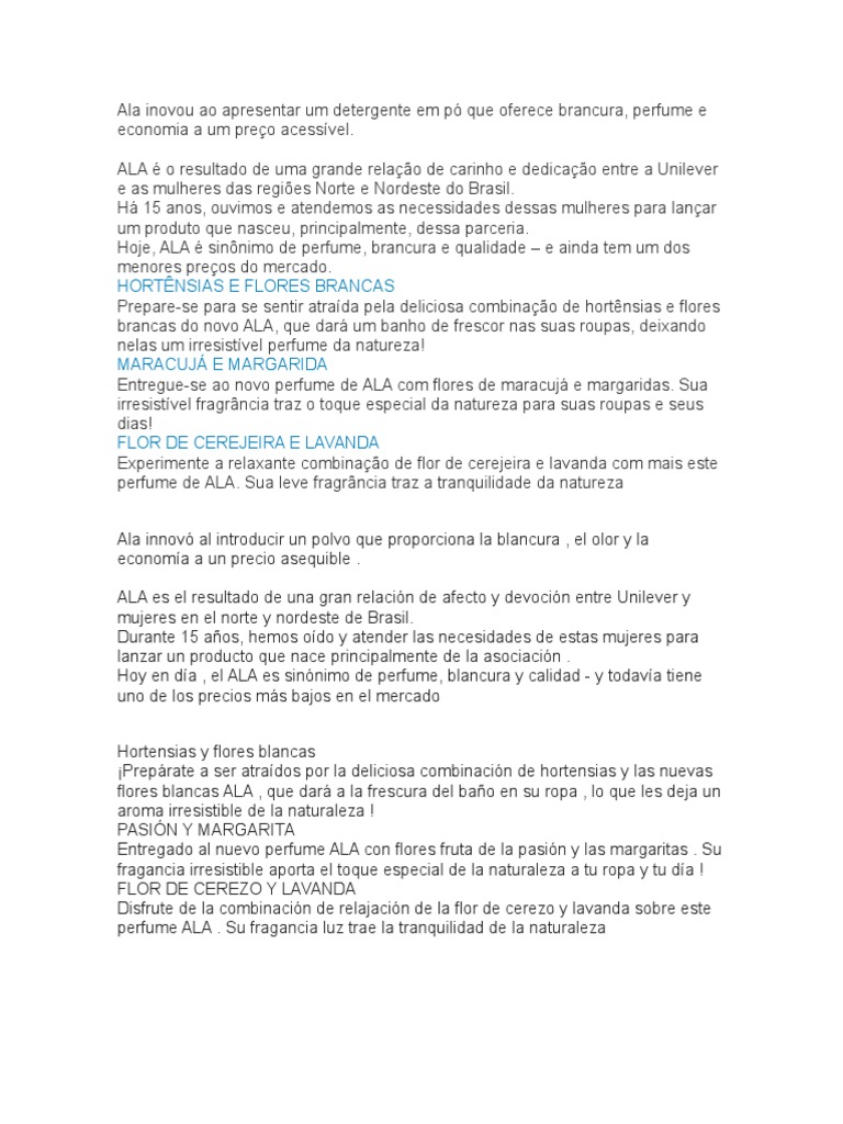 Innovación de Ala en Detergentes Económicos | PDF | Marca | Detergente