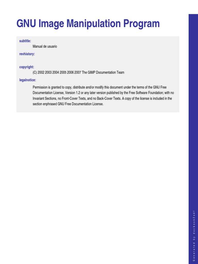 GNU Image Manipulation Program | PDF | Arte | Tecnología