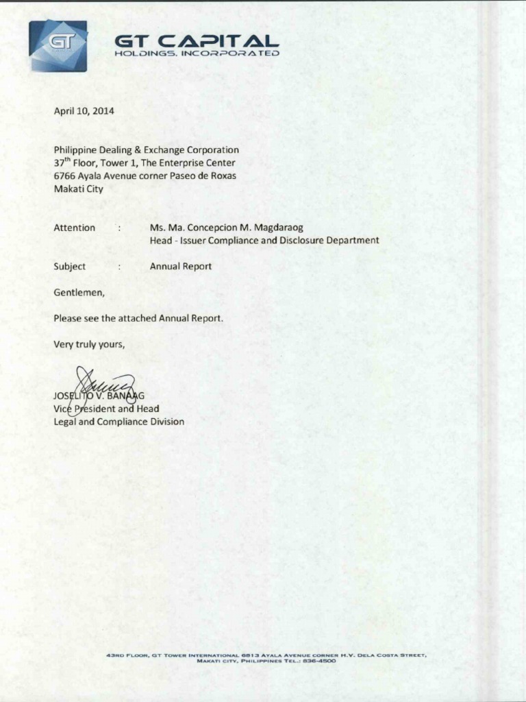 Disclosure No. 376 2014 Annual Report For Fiscal Year Ended December 31 ...