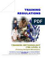 Training Regulation of TESDA's Trainers Methodology | PDF | Educational ...
