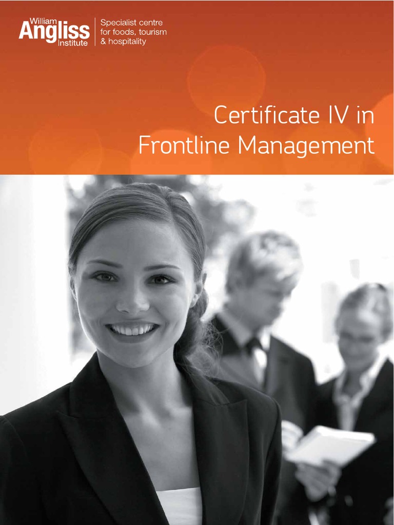 Certificate IV in Frontline Management | PDF