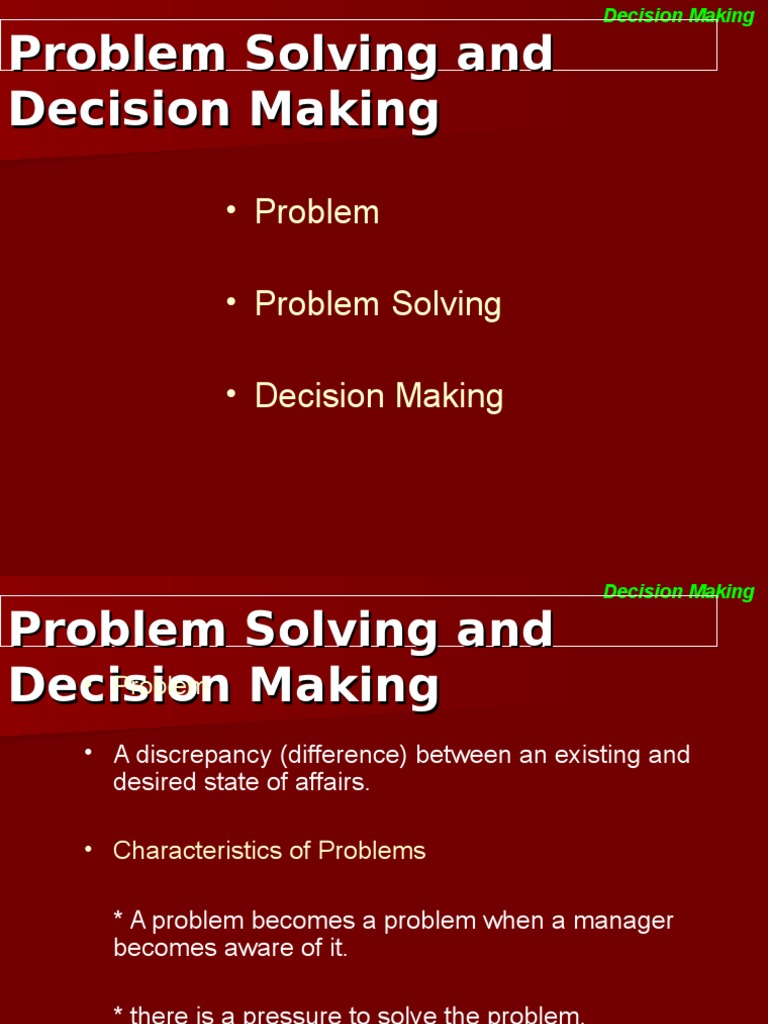 Decision Making | PDF | Consensus Decision Making | Decision Making