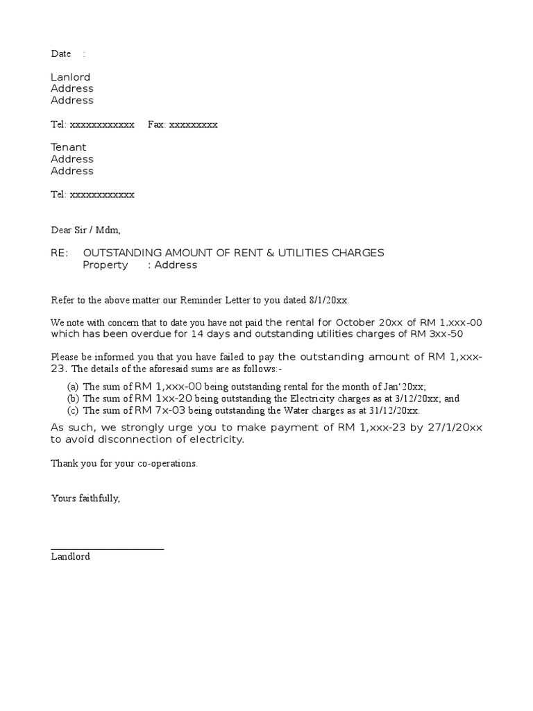 Rent Payment Reminder Notice | PDF