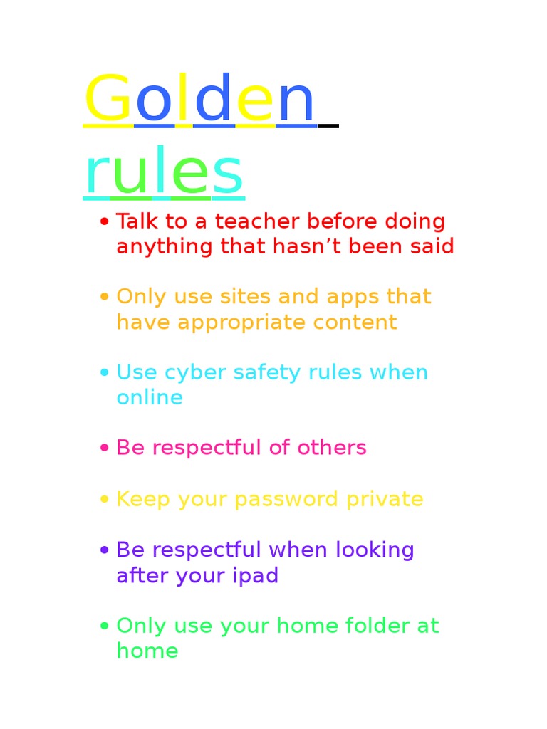 Golden Rules 3 | PDF | Computers
