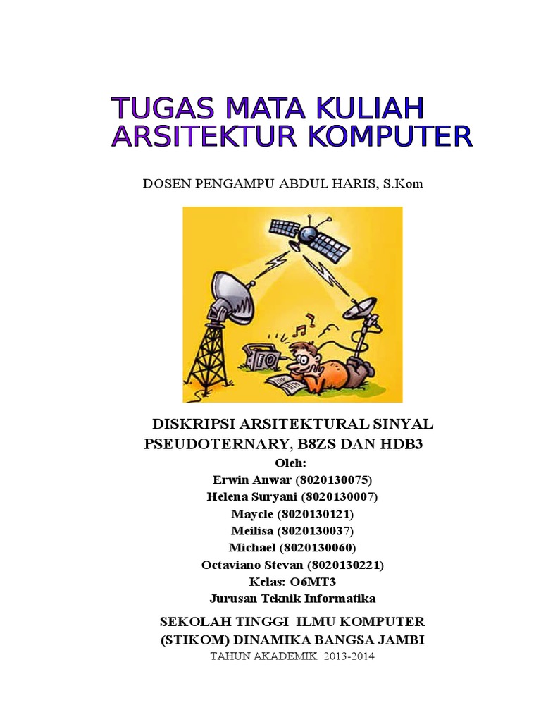 Tugas Arkom Pseudoternary, B8ZS Dan HDB3 | PDF