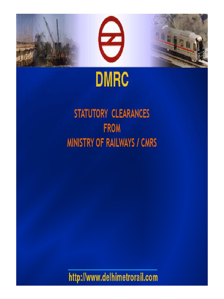 CMRL-Presentation On Procedure For Safety Clearances - I | PDF | Track ...