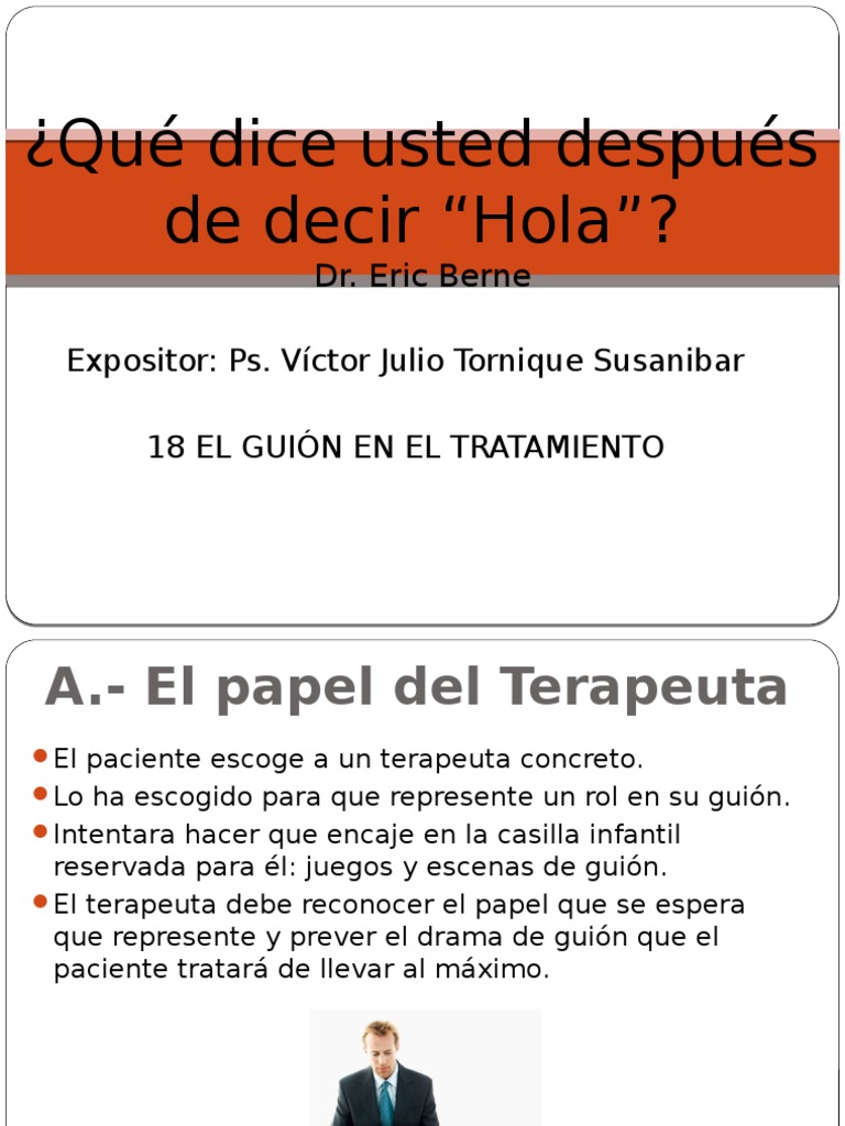 Qué Dice Usted Después de Decir Hola