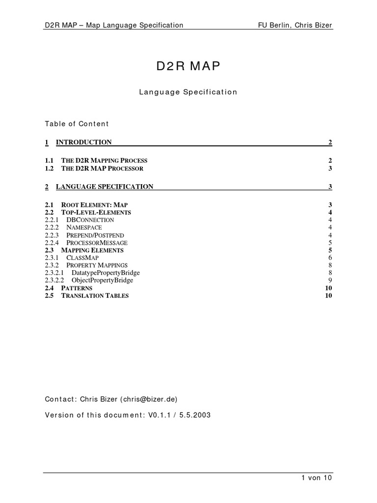 D2R Map | PDF | Resource Description Framework | Semantic Web